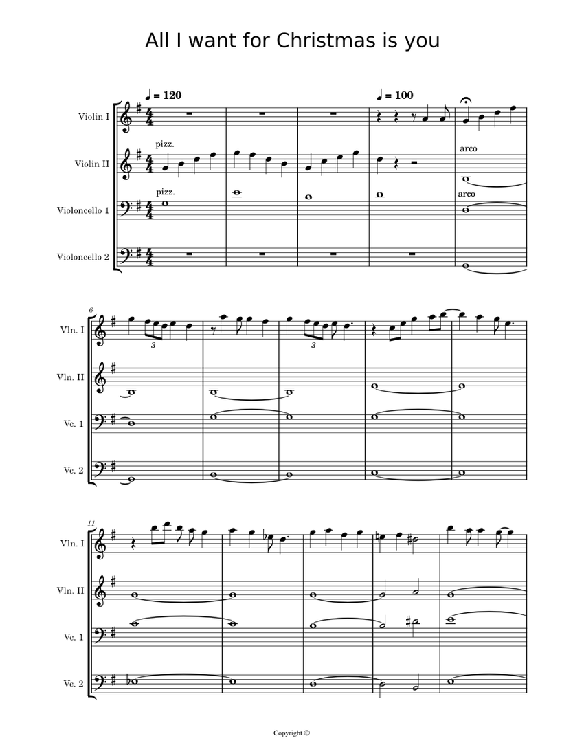 All i want for christmas is you – Mariah Carey All I want for Christmas ...