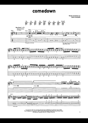 Glycerine Guitar Chords Play Official Version Of Glycerine Sheet Music