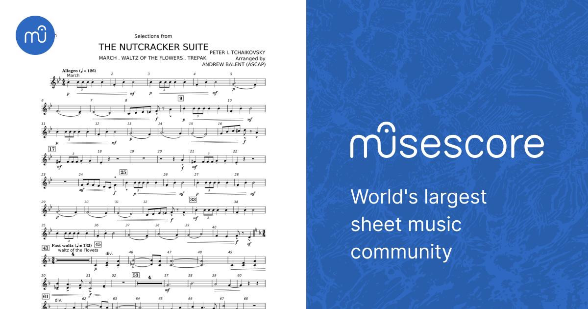 The Nutcracker (suite) Op. 71a - Pyotr Ilyich Tchaikovsky Sheet Music for French horn (Solo ...