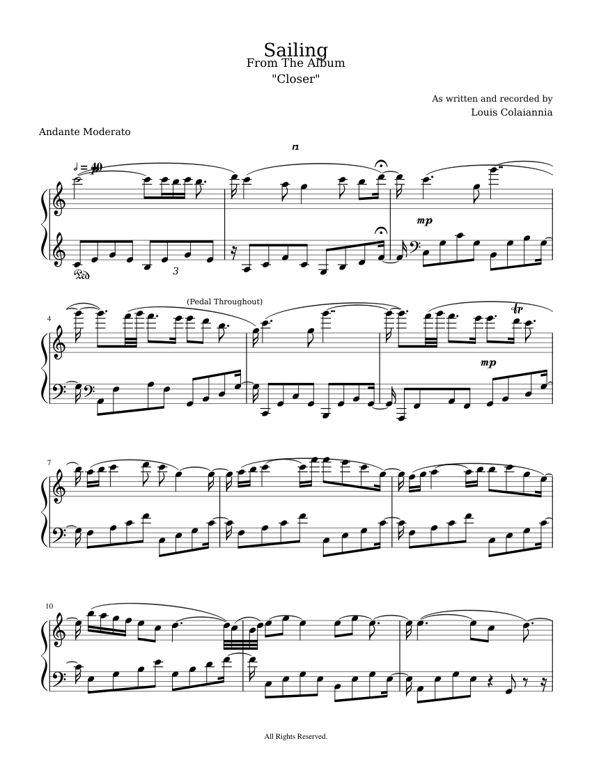 Sailing Sheet Music for Drum group (Solo) | MuseScore.com