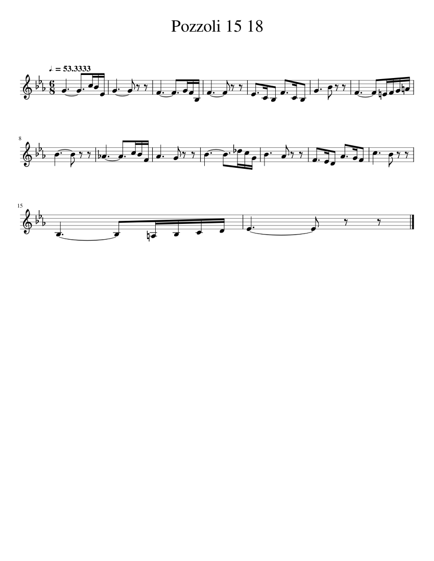 Pozzoli_15_18 Sheet music for Piano (Solo) | Musescore.com