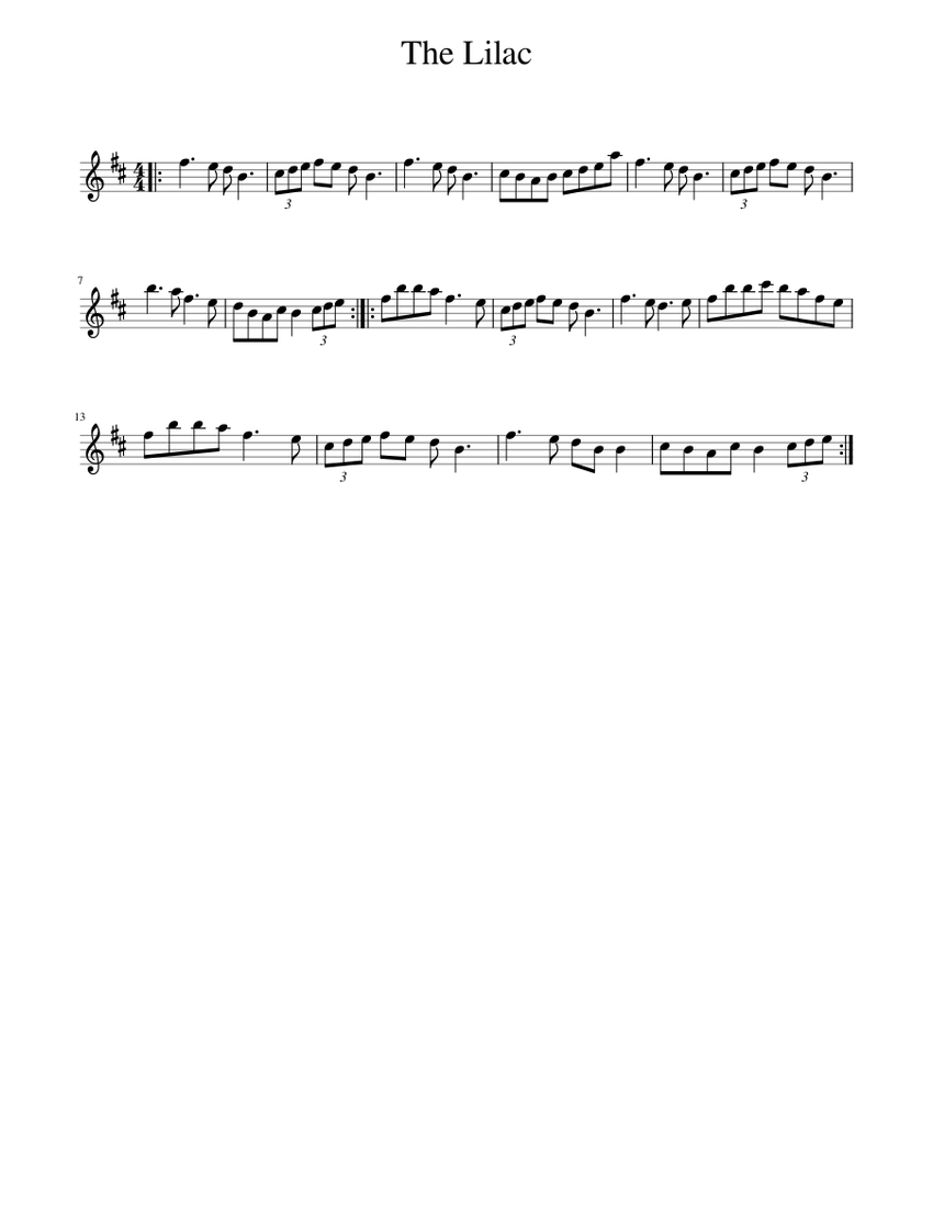 The Lilac Sheet music for Piano (Solo) Easy | Musescore.com