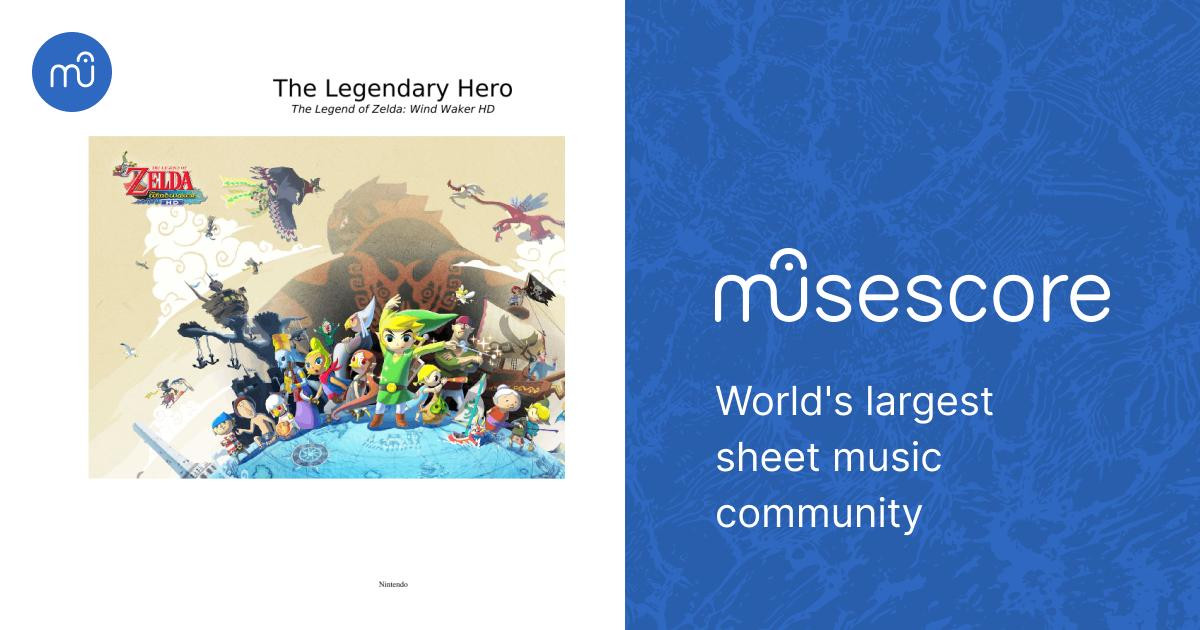 The Legendary Hero Sheet Music for Contrabass, Violin, Viola, Cello ...