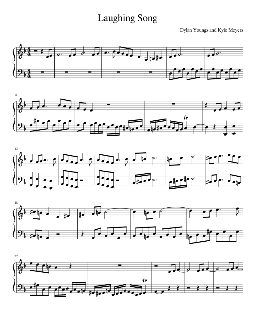 Laughing Song Sheet music for Harpsichord (Solo) | Musescore.com