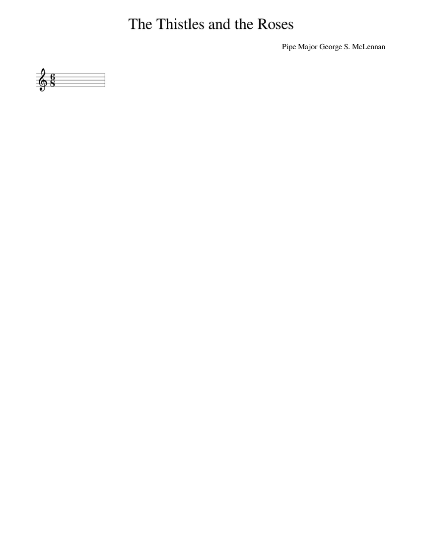 The Thistles and the Roses Sheet music for Piano (Solo) Easy ...