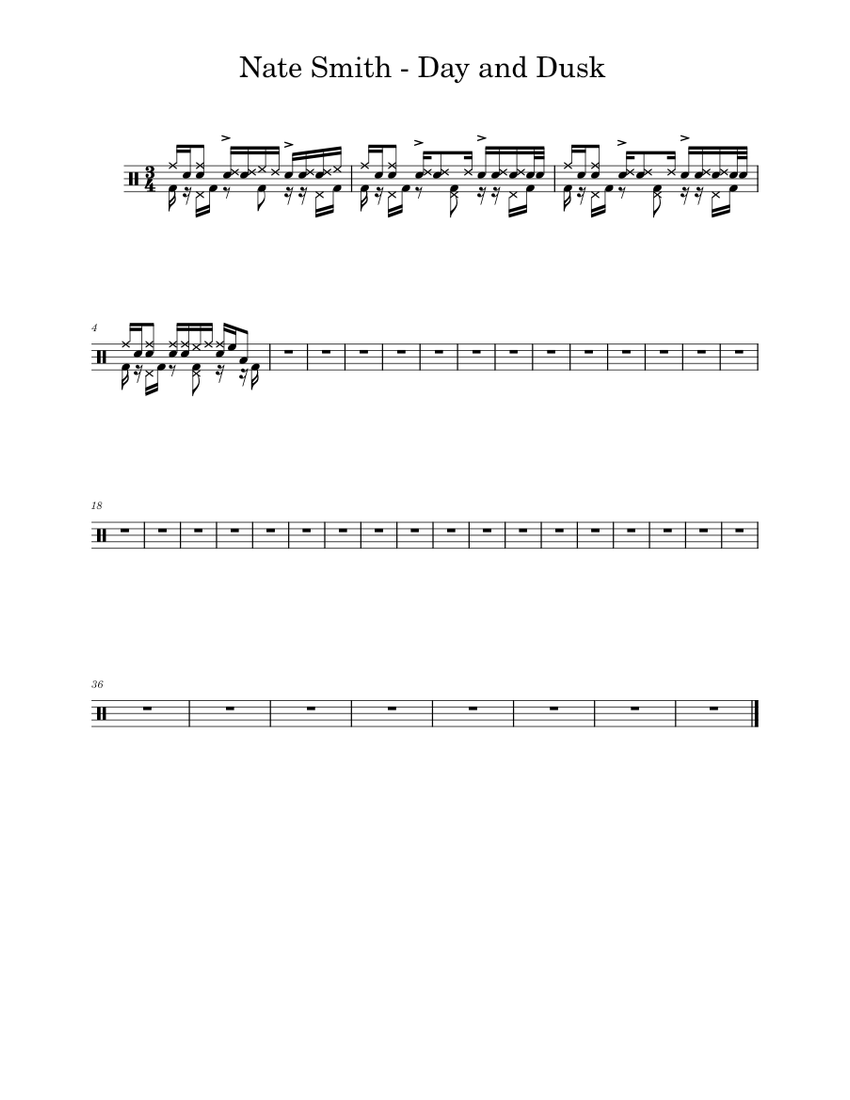 Skip Step – Nate Smith Nate Smith Sheet music for Drum group (Solo ...