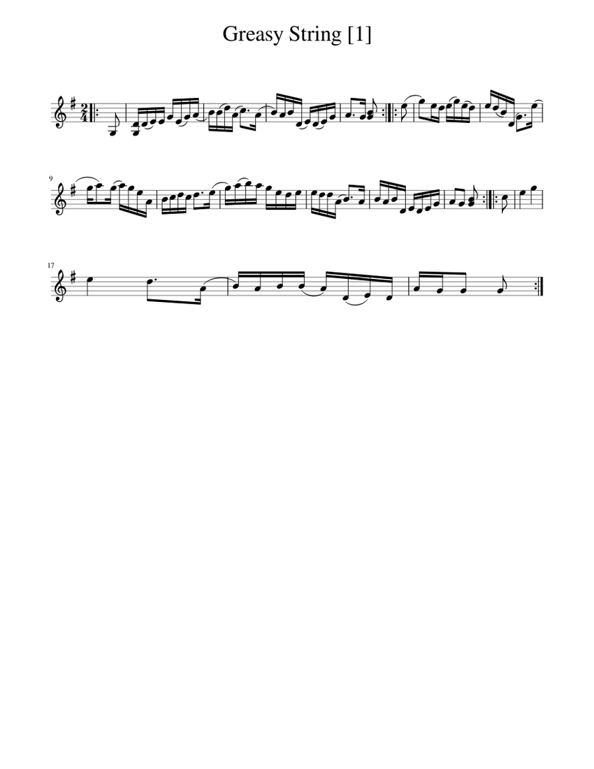Greasy String Sheet music for Piano (Solo) | Musescore.com