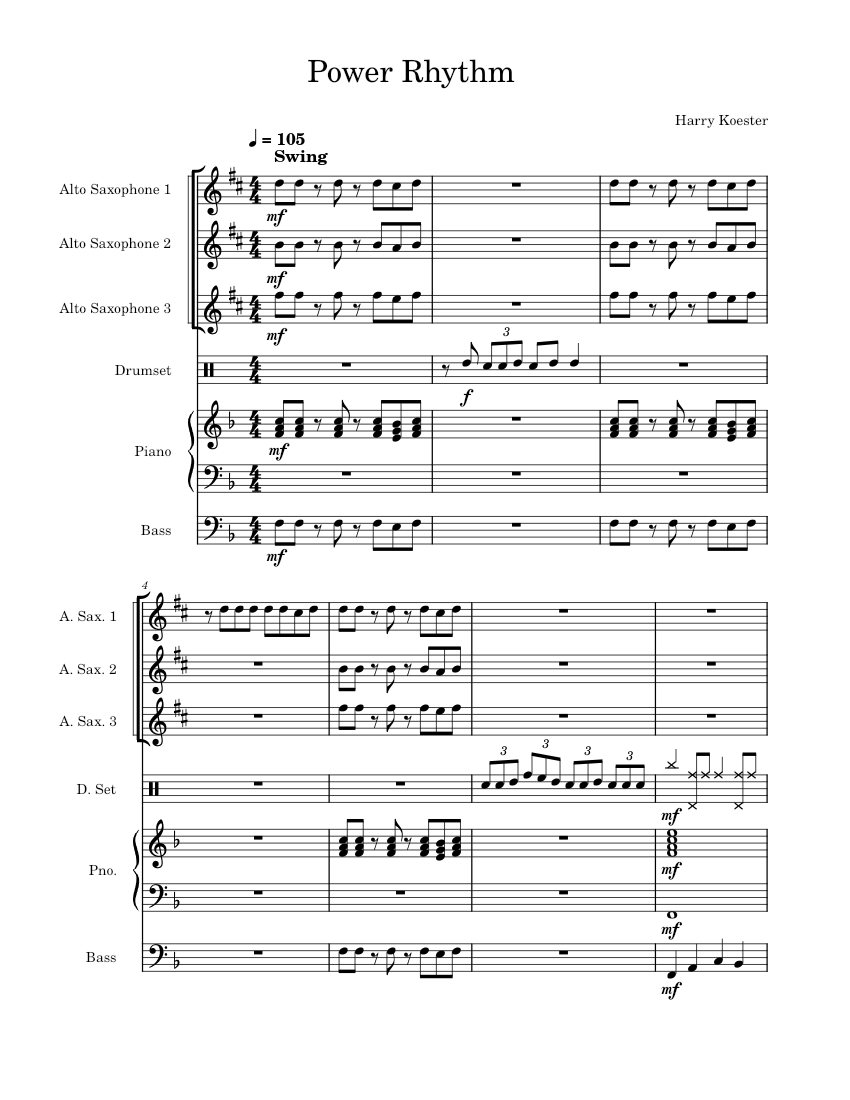 Power Rhythm - piano tutorial