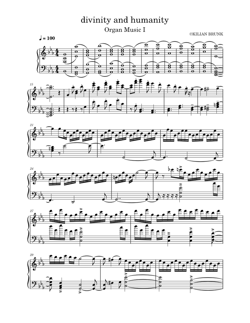 Organ Music I Sheet music for Piano (Solo) | Musescore.com