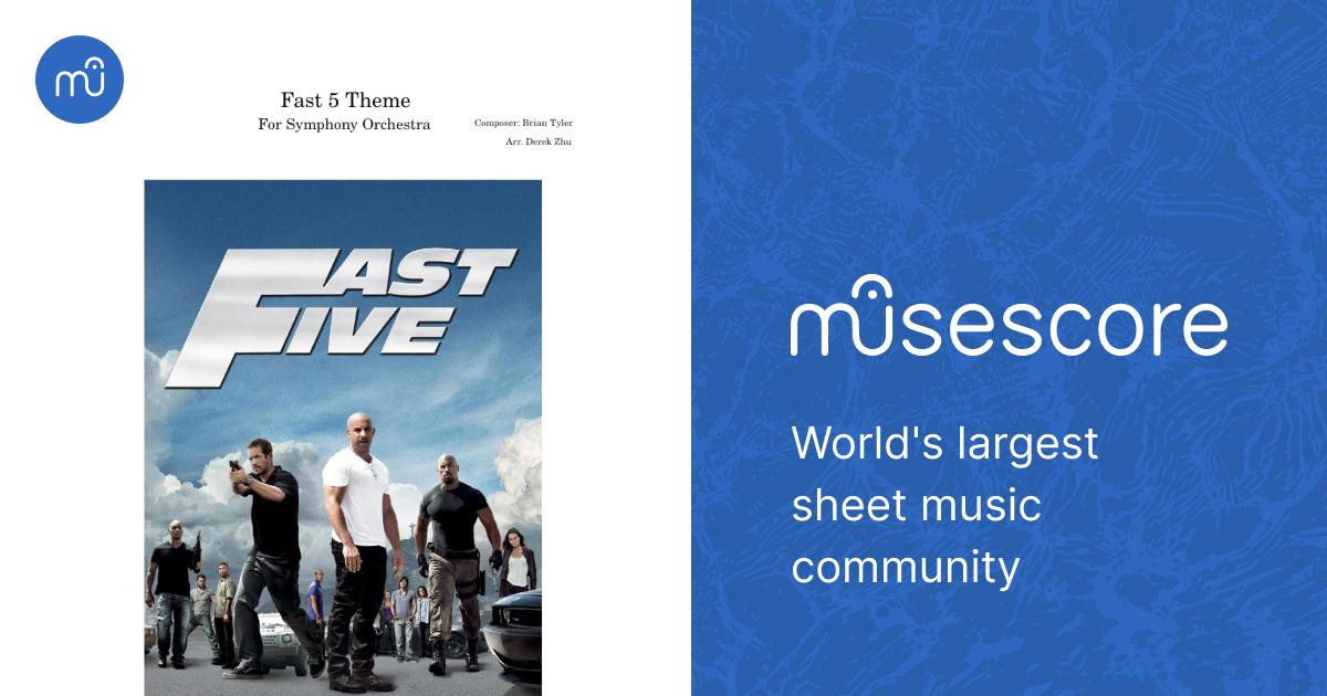 Fast 5 Theme - Brian Tyler/Arr. Derek Z. Sheet Music for Trombone, Tuba ...