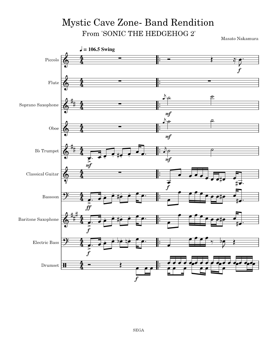 Sonic the hedgehog 2 mystic cave zone – Masato Nakamura Mystic Cave ...