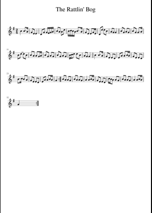 The Rattlin' Bog – Carlyle Fraser Sheet Music with Chords for Piano ...