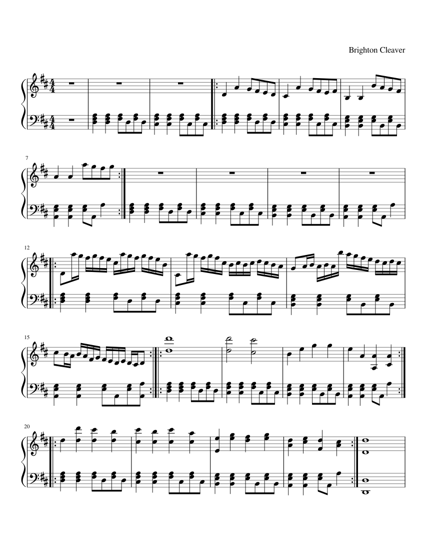 Composition Sheet music for Piano (Solo) | Musescore.com