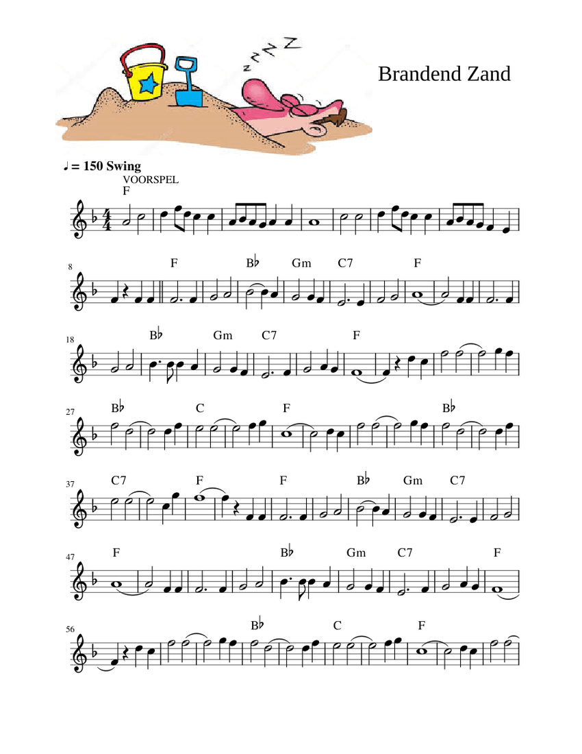 Brandend Zand Sheet music for Melodica (Solo) | Musescore.com