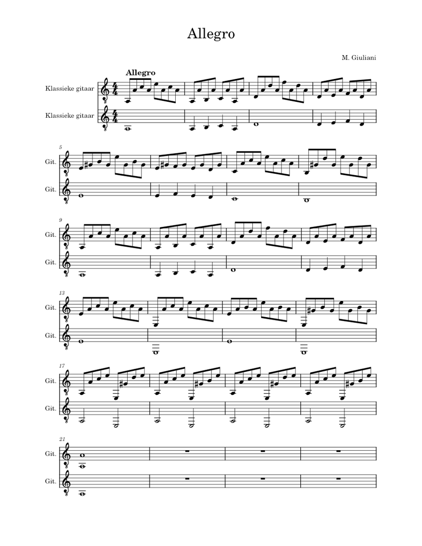 Allegro - piano tutorial