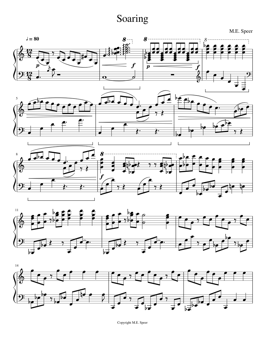 Soaring Sheet Music for Piano (Solo) | MuseScore.com