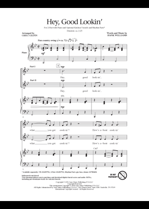 Old Country Song Lyrics With Chords Hey Good Lookin