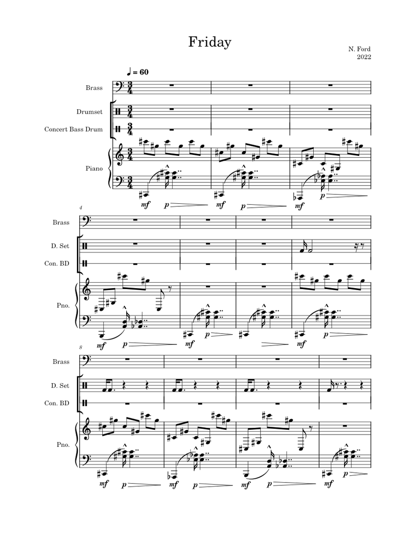 Friday - piano tutorial