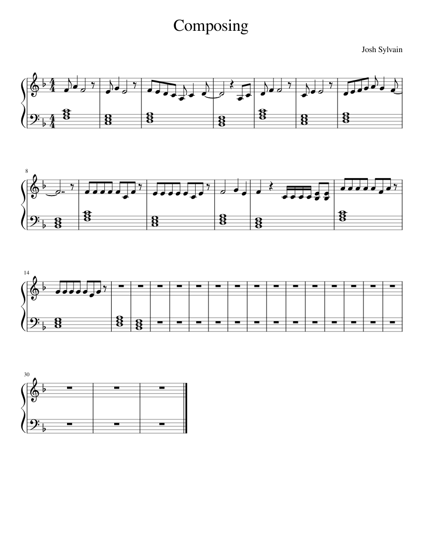 Composing Sheet music for Piano (Solo) | Musescore.com