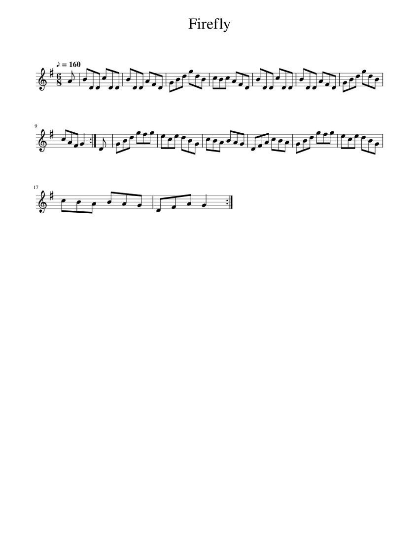 Firefly* Sheet music for Piano (Solo) Easy | Musescore.com
