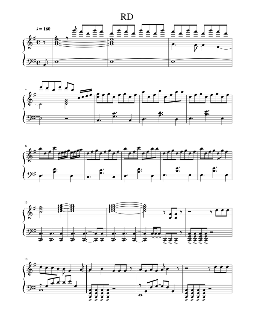 RD Sheet music for Piano (Solo) | Musescore.com