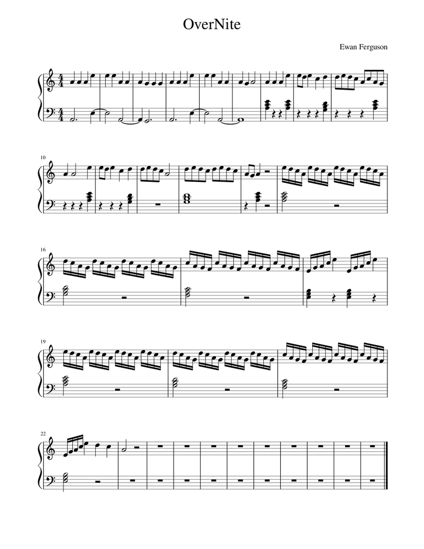 IDK Sheet music for Piano (Solo) Easy | Musescore.com