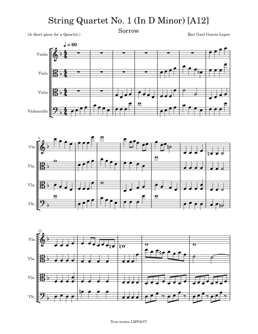 String_Quartet_No._1_(In_D_Minor)_[A12] (A short piece for a Quartet ...