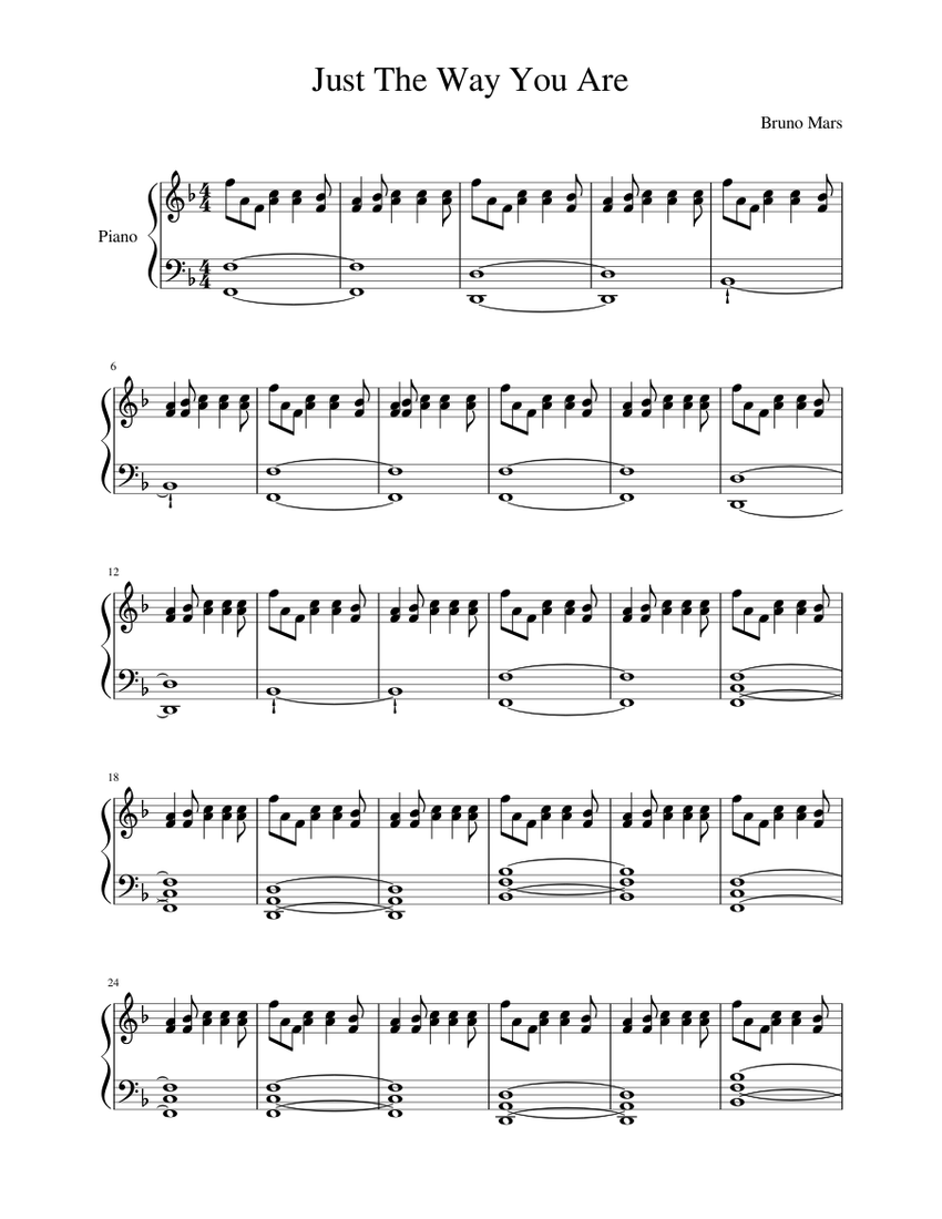 secret version i stole Sheet music for Piano, Saxophone alto, Drum ...