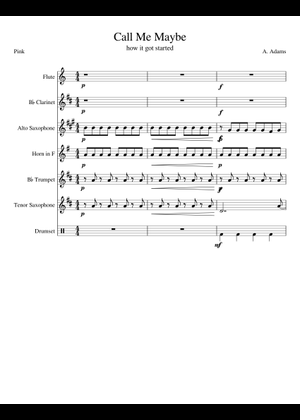 Play Official version of Call me maybe Sheet Music by Carly Rae Jepsen ...