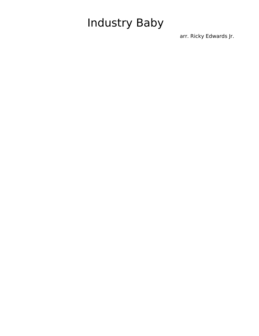 Industry Baby – Lil Nas X Industry Baby Sheet music for Trombone ...