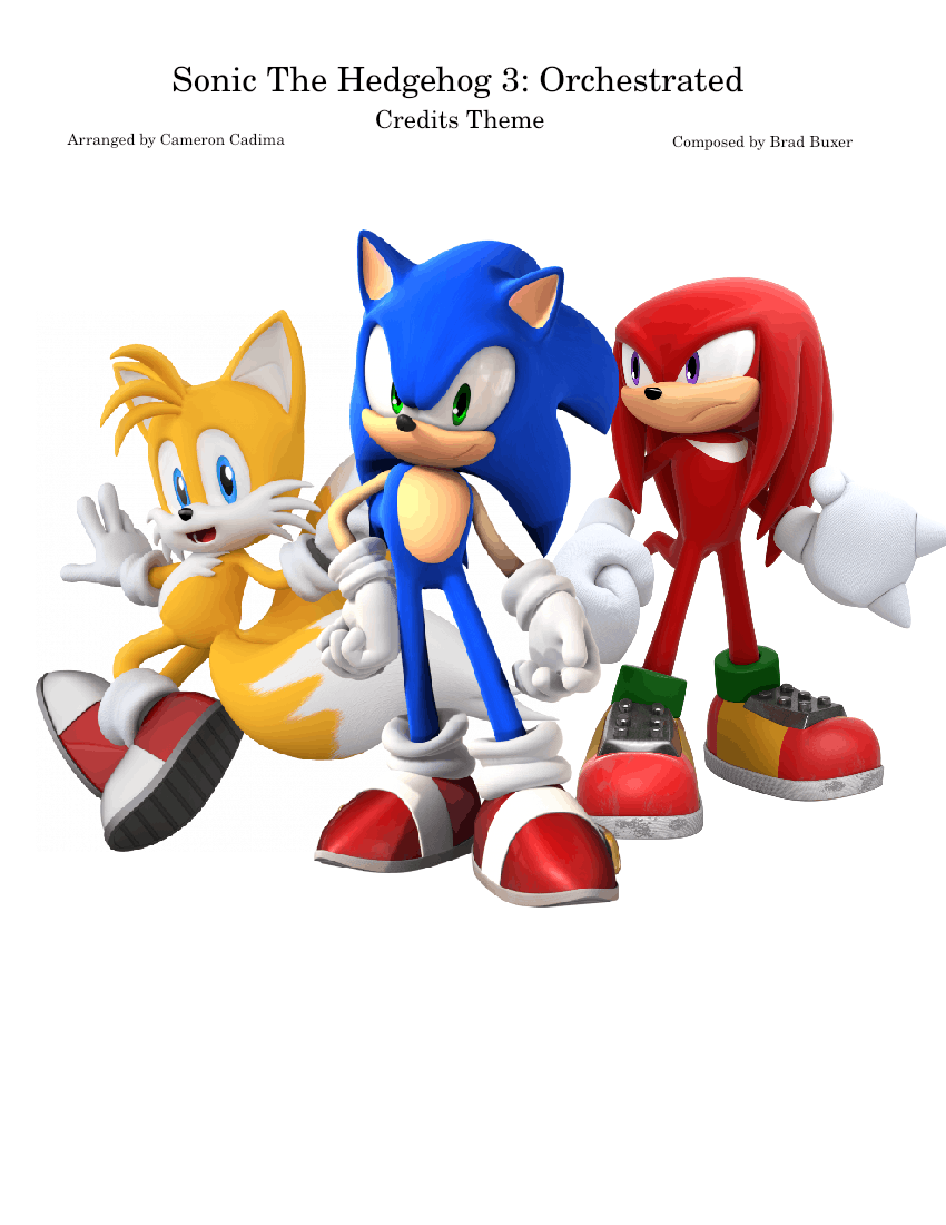 Credits Theme - Sonic The Hedgehog 3: Orchestrated Sheet Music for ...