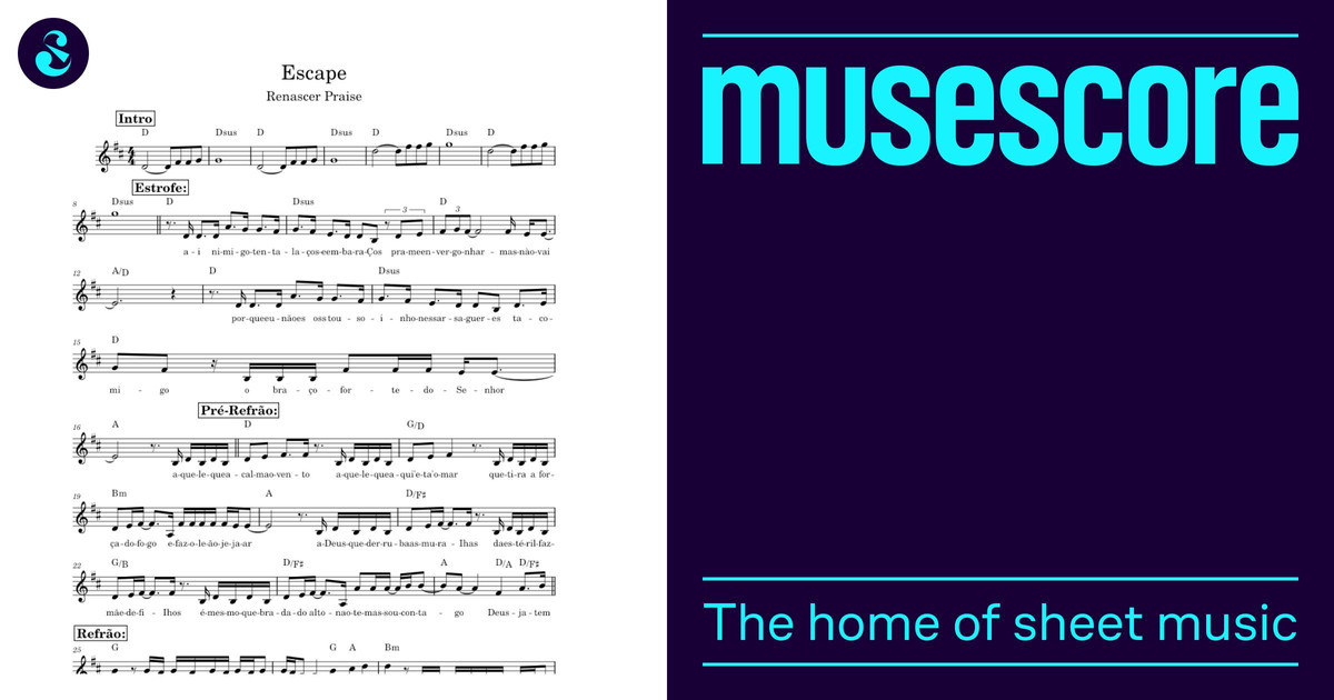 Escape Sheet Music with Chords for Synthesizer (Solo) | MuseScore.com