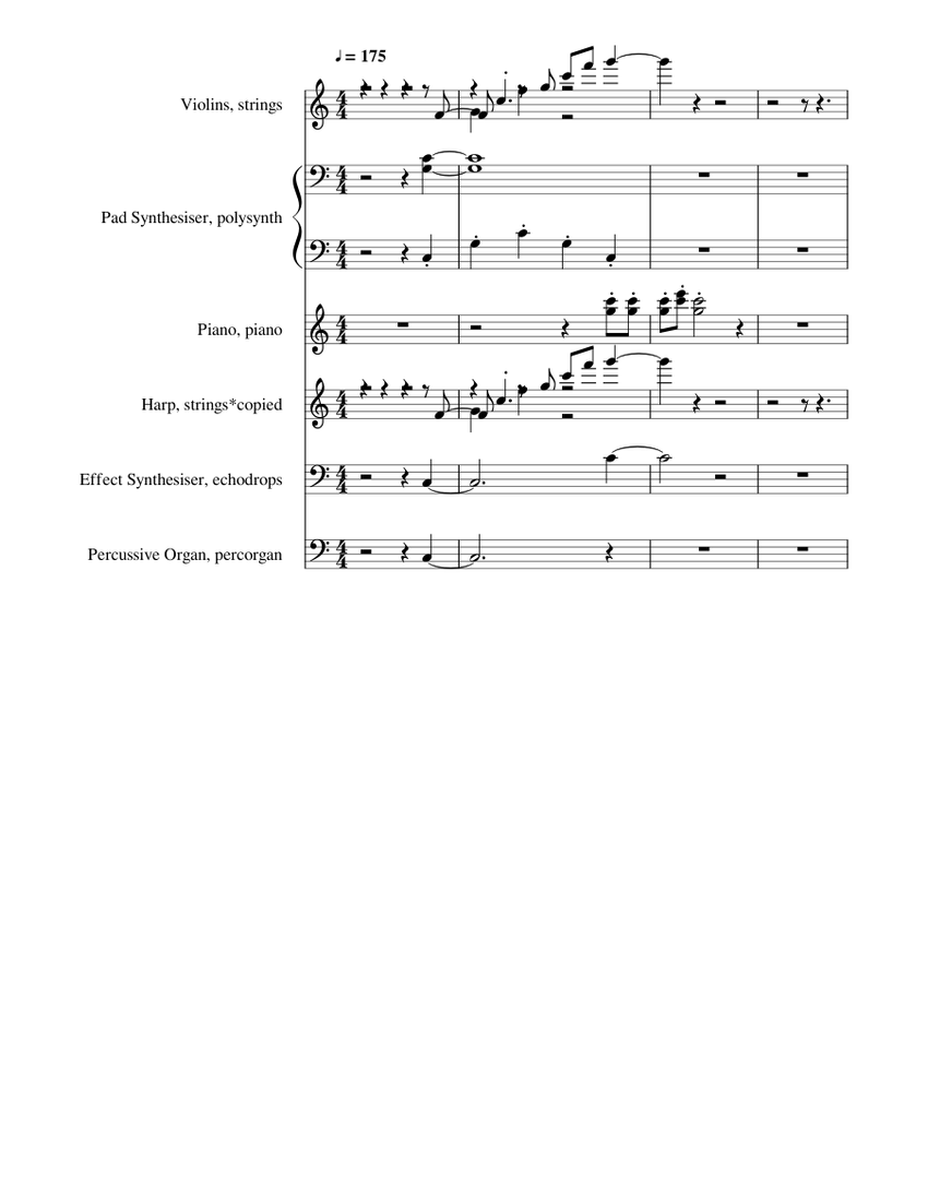 T-Mobile - Startup (2006) Sheet music for Piano, Organ, Harp, Strings ...