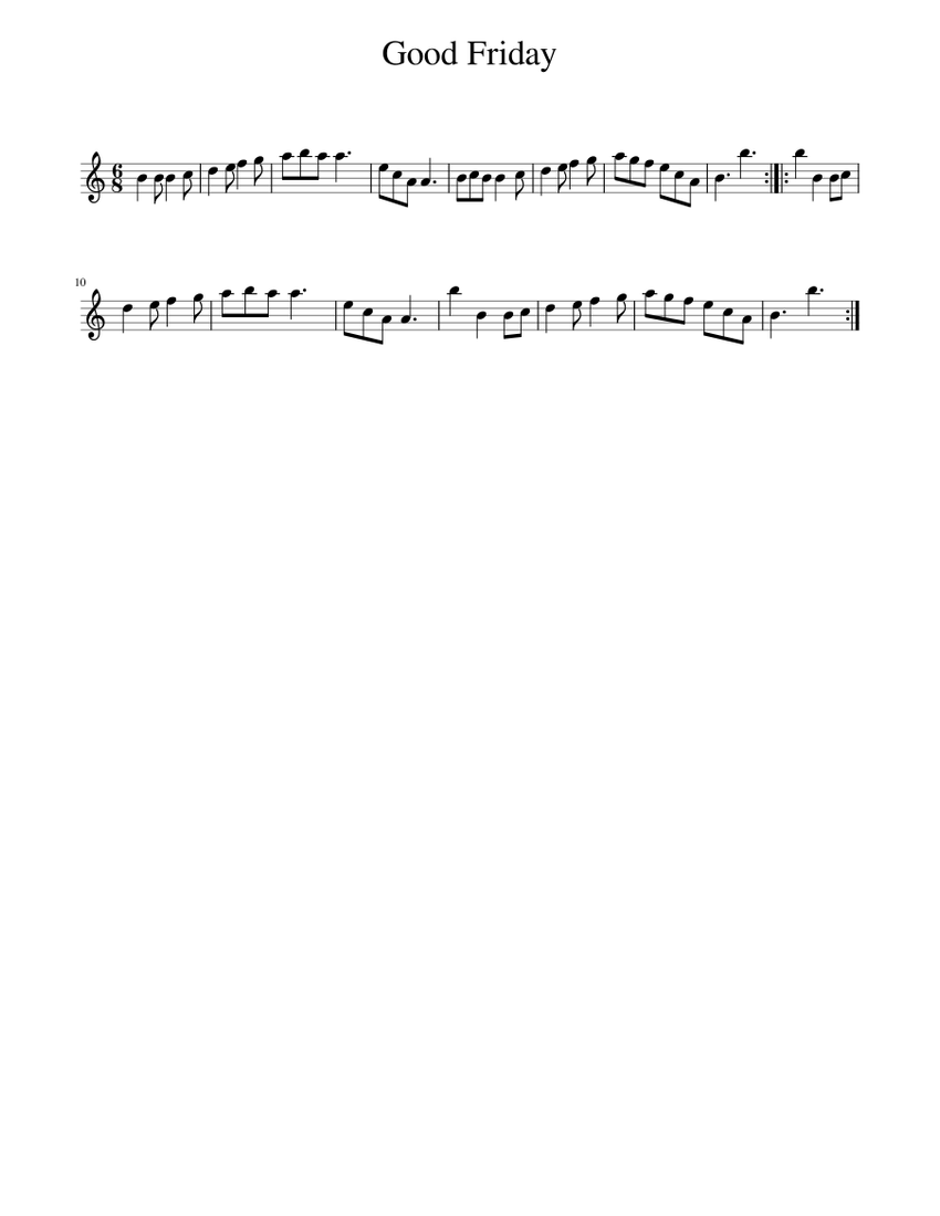 Good Friday Sheet Music for Piano (Solo) Easy | MuseScore.com