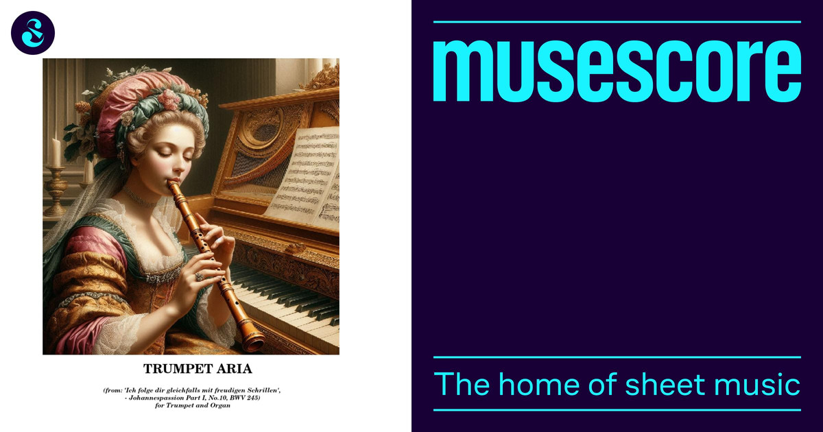 BWV 245,10 Bach J.S. 'Ich folge dir gleichfalls', Rec C+Hch Sheet music ...