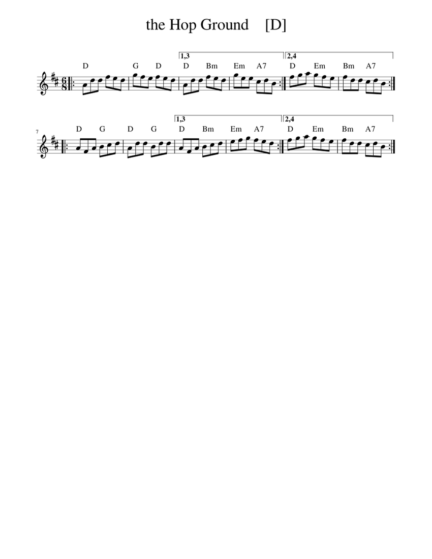 the Hop Ground Sheet music for Piano (Solo) Easy | Musescore.com