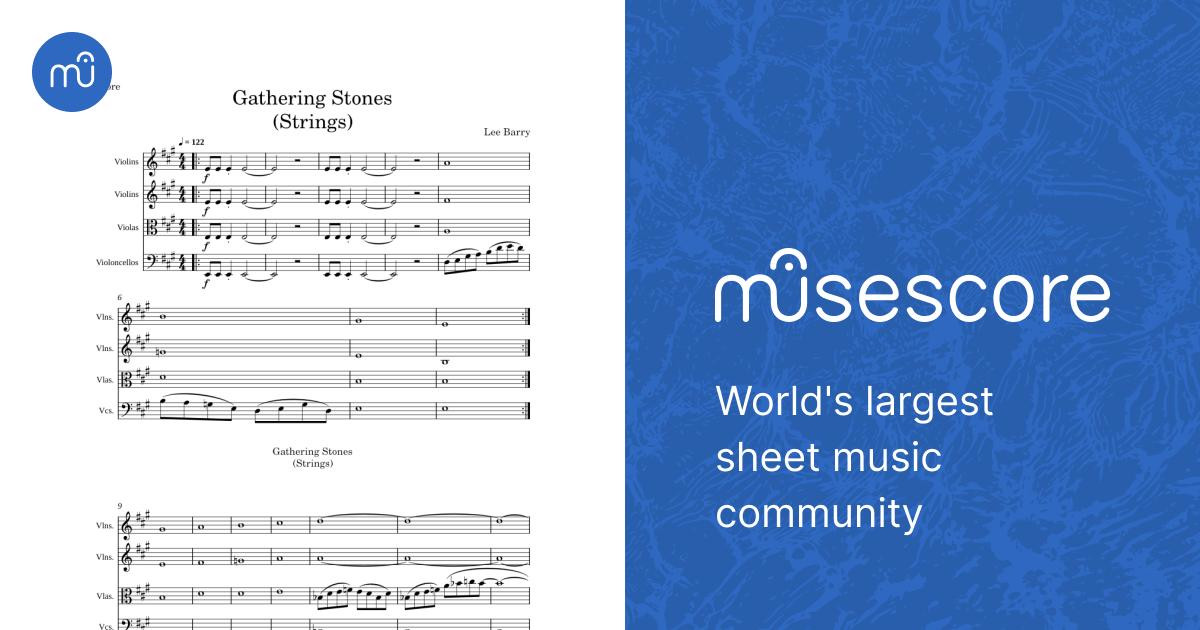 Gathering Stones (String Arrangement) Sheet music for Strings group (String Ensemble ...
