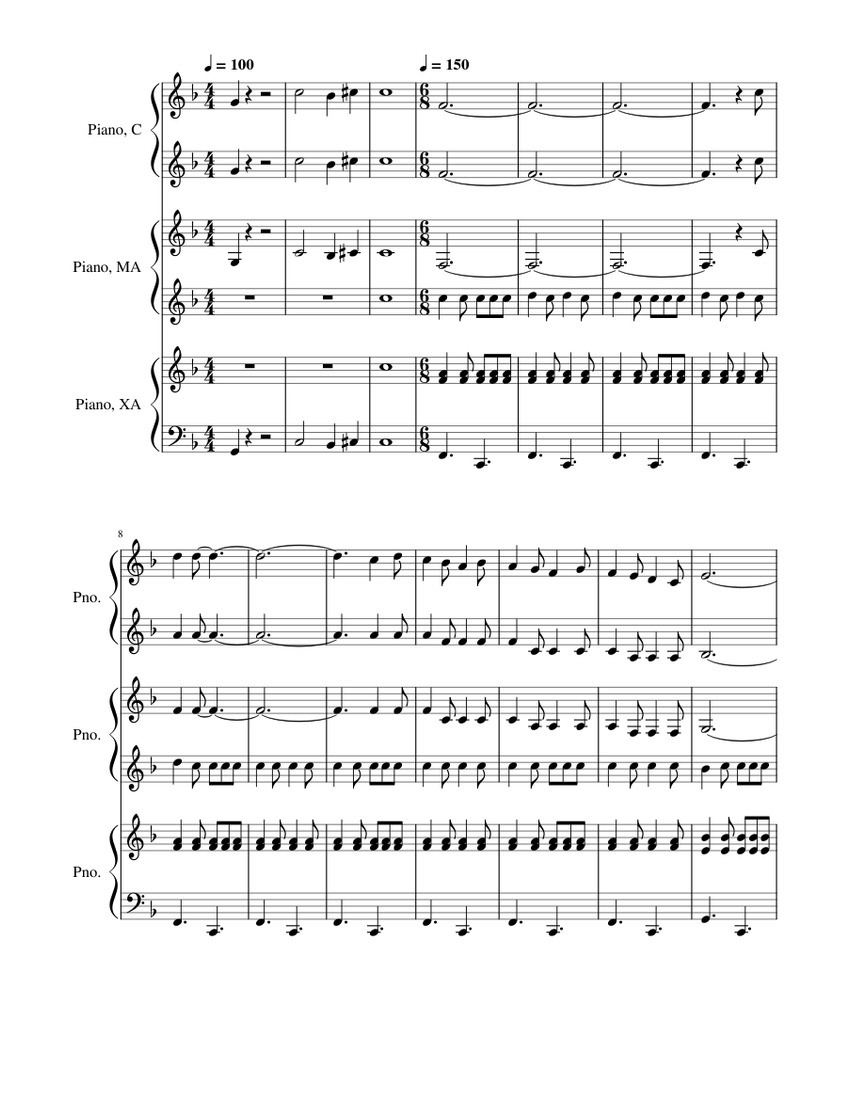 VALENCIA Sheet music for Piano (Mixed Trio) | Musescore.com