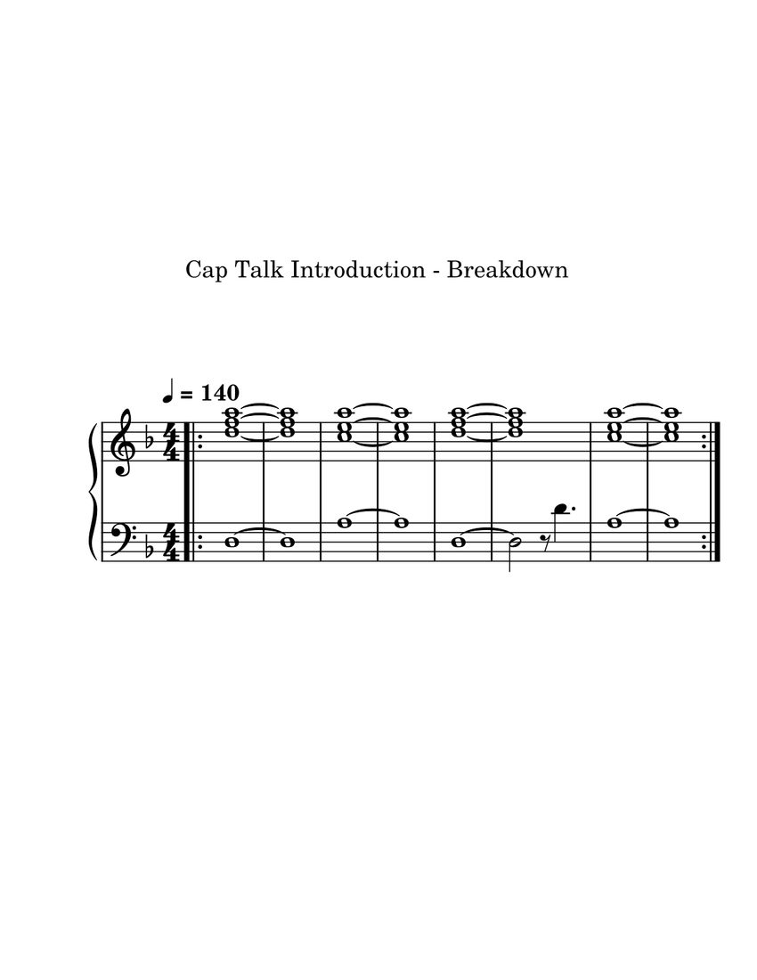 Cap Talk – Birdman Cap Talk Introduction - Breakdown Sheet music for ...
