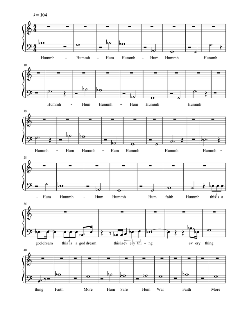ultralight_bass Sheet music for Piano (Solo) Easy | Musescore.com