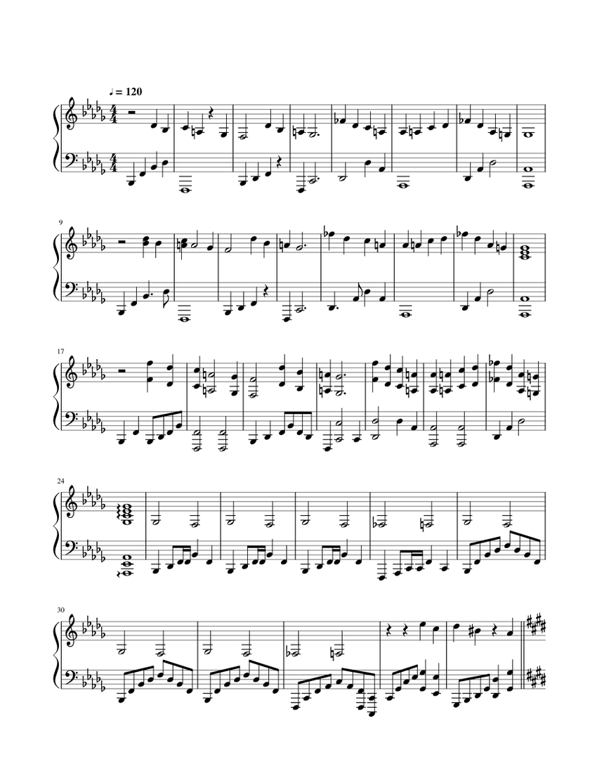 Destiny 2 Soundtrack from Forsaken DLC - Thin Line. Sheet Music for ...