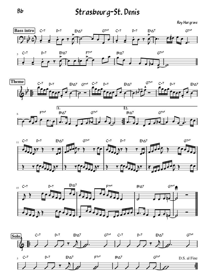 Strasbourg-St.Denis Sheet music for Piano (Solo) | Musescore.com