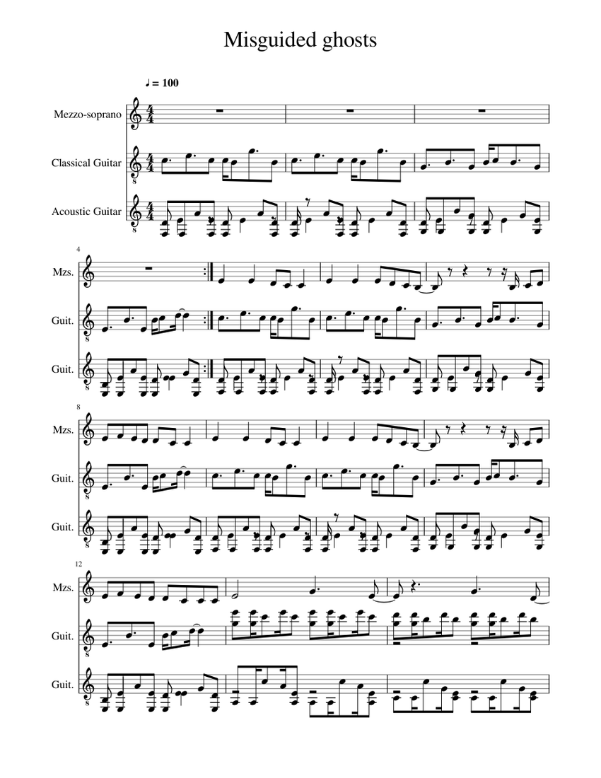 misguided ghosts acoustic