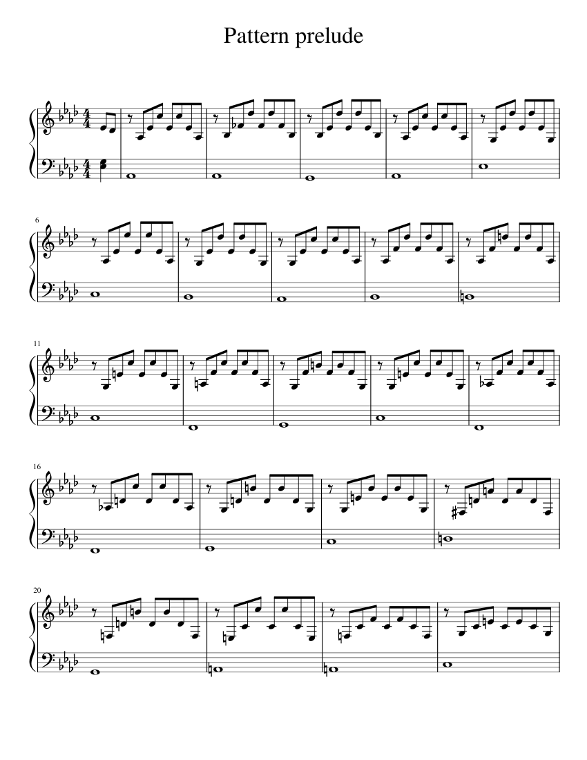 Prelude Sheet music for Piano (Solo) Easy | Musescore.com