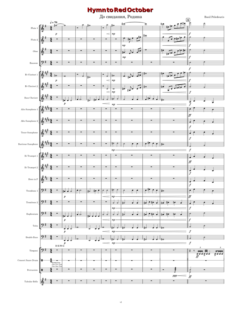 Hymn To Red October (From The Hunt for Red October) - Concert Band ...