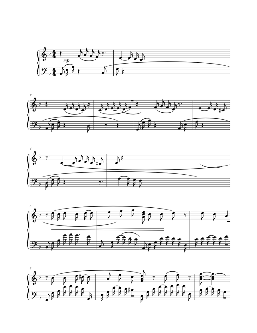 Sympathy - Kitri Sheet music for Piano (Solo) | Musescore.com