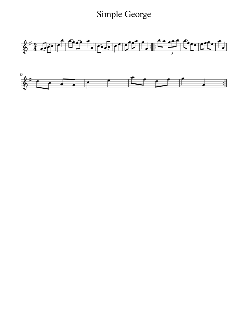 Simple George Sheet Music for Piano (Solo) Easy | MuseScore.com