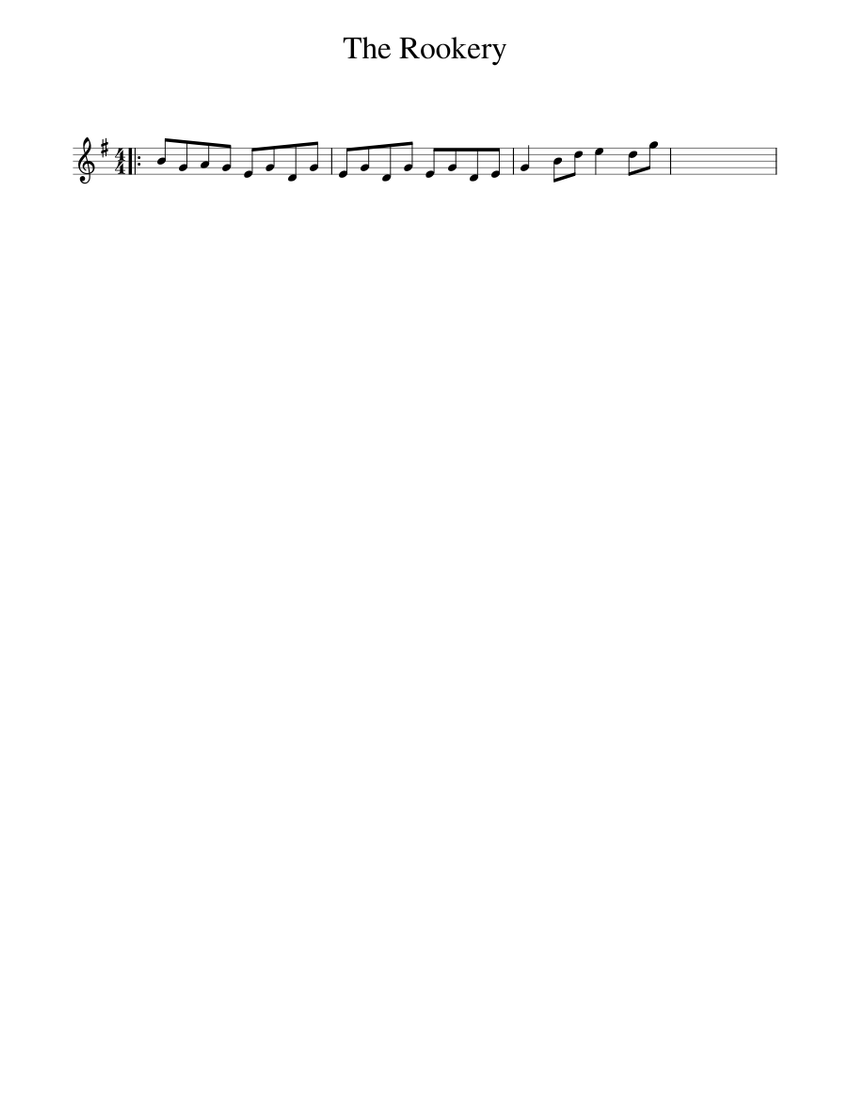 The Rookery Sheet music for Piano (Solo) Easy | Musescore.com