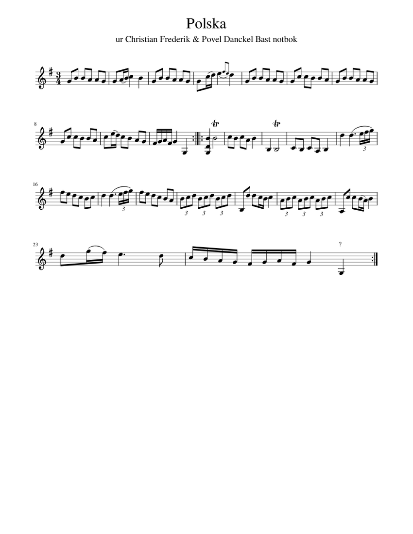 Polska Sheet music for Piano (Solo) | Musescore.com