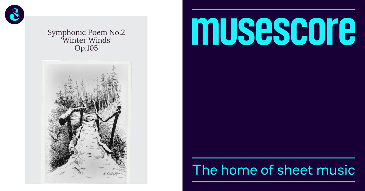 Symphonic Poem No.2 'Winter Winds', Op.105 Sheet music for Trombone ...